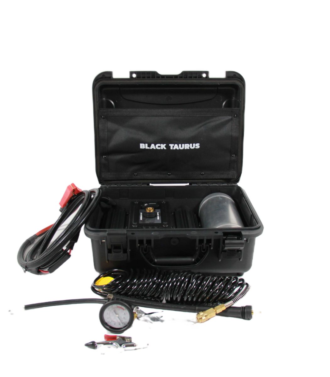 מדחס אויר כפול נייד לרכב עם מיכל אויר מובנה Twin Air Compressor 561T ...